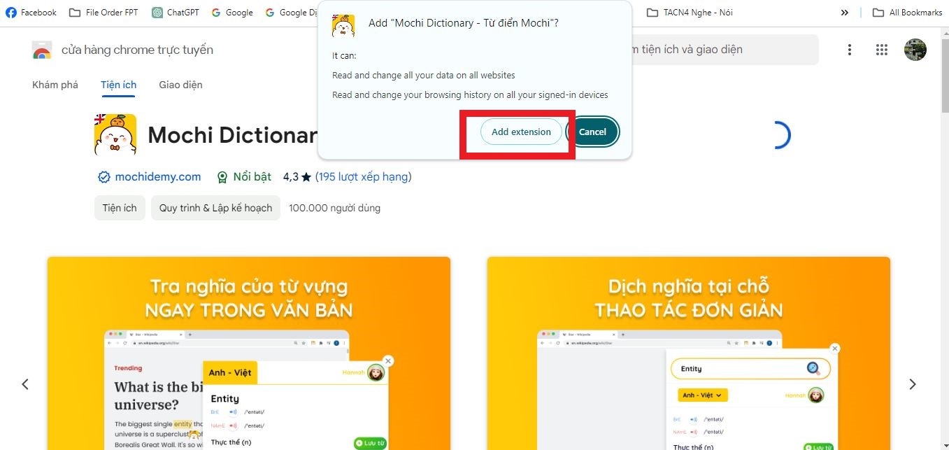 Mochi Dictionary - Ccông cụ tra từ điển nâng cao